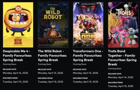 Cineplex Family Favourite March and Spring Break Deals: See a Great Family Movie for only $3.99 ...