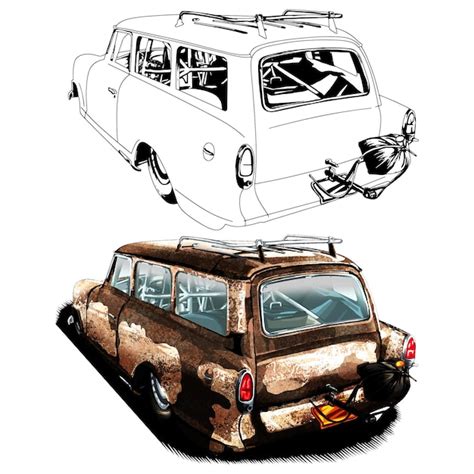 경주용 자동차 흰색 배경에 고립입니다 벡터 일러스트 레이 션 프리미엄 벡터