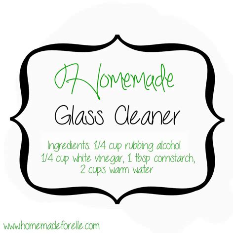 Homemade Glass Cleaner