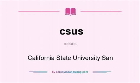 Csus California State University San In Undefined By