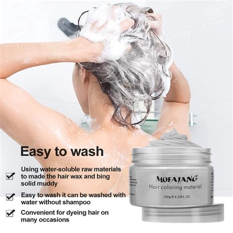 Mofajang Temporary Hair Color Wax White Hair Dye For Halloween Cosplay Halloween Hairstyle