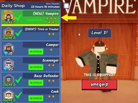 Vampire Class Guide 99 Nights In The Forest Roblox Survival Game