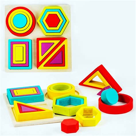 Joc Logic Potriveste Formele Geometrice Joc Montessori Din Lemn