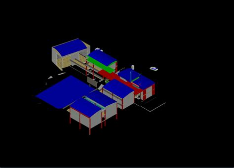 Agile School 3d Model In Dwg 4 29 Mb Cad Library