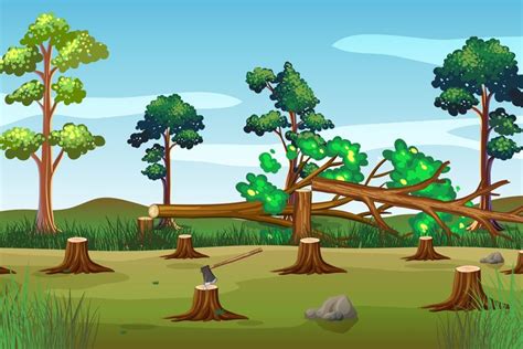 Gambar Pohon Di Hutan 53 Koleksi Gambar
