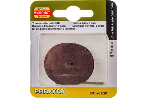 Отрезные корундовые диски, Proxxon 5 шт., 38 мм с дискодержателем 28820 ...