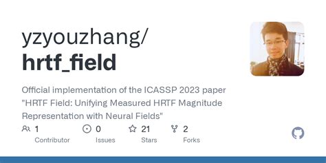 Github Yzyouzhanghrtffield Official Implementation Of The Icassp 2023 Paper Hrtf Field