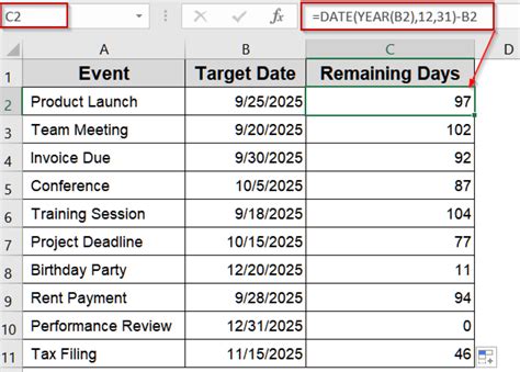How To Calculate Remaining Days In Excel 5 Formulas Excel Insider
