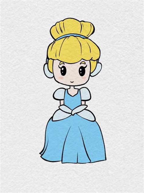 简单简笔画可爱卡通迪士尼公主简单（漂亮18张） 简笔画图片大全