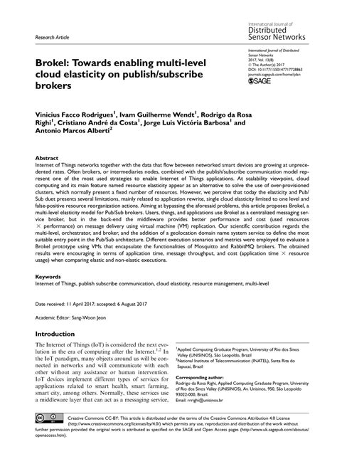Pdf Brokel Towards Enabling Multi Level Cloud Elasticity On Publish