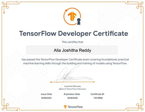 Tensorflow Machinelearning Ai Deeplearning Certification Developer Newskills