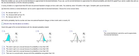 solved determine whether you can use the normal distribution