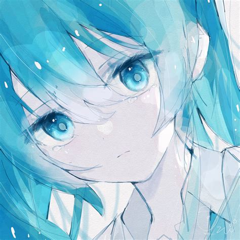 The Big Imageboard Tbib 1girl Absurdres Aqua Bow Aqua Bowtie Aqua