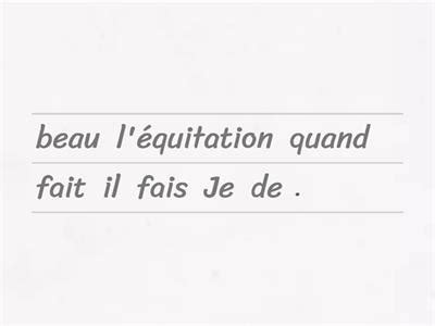 Quest Ce Que Tu Fais Comme Activities Extrascolaires Teaching Resources