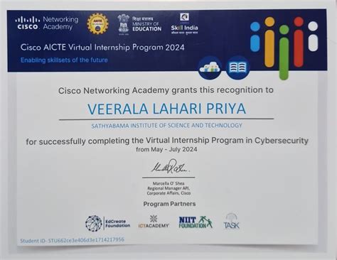 Cybersecurity Cisconetworkingacademy Aicte Skillindia Networking Cyberthreats Learning