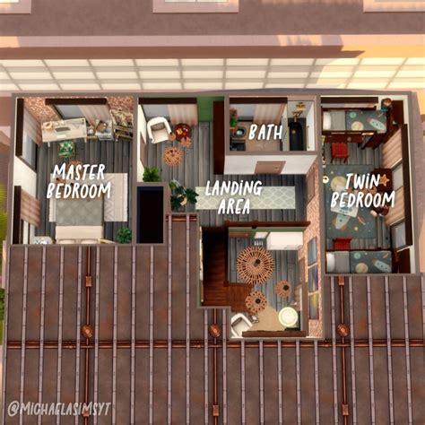 Big Sister Apartment 👩🏼 Floor Plan The Sims 4 Speed Build No Cc