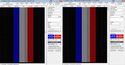 Matrix Not Loading Correctly For Equities Futures Or Options