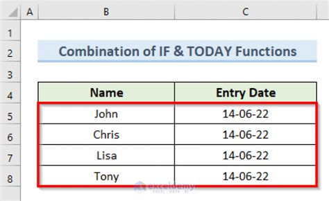 How To Insert Excel Date Stamp When Cells In Row Are Modified
