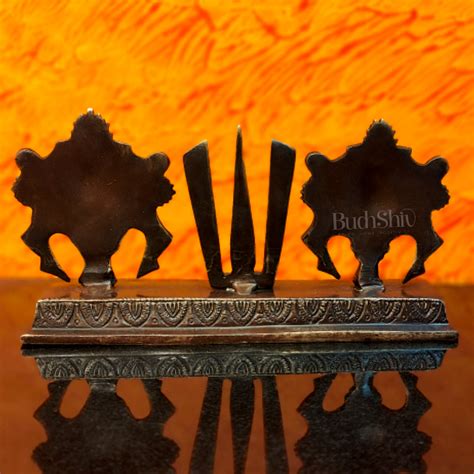 Brass Shankh Chakra Namah For Tablen