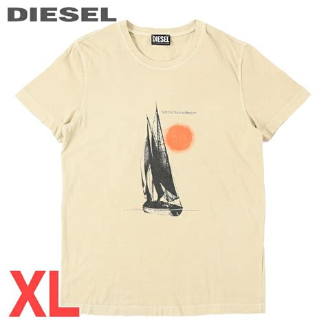 【楽天市場】 Diesel ディーゼル メンズ ウォッシュ加工 プリント スリムフィット 半袖tシャツ カットソー【t Iny C2】【サイズ