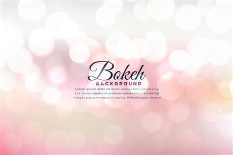 free vector beautiful soft bokeh lights background effect