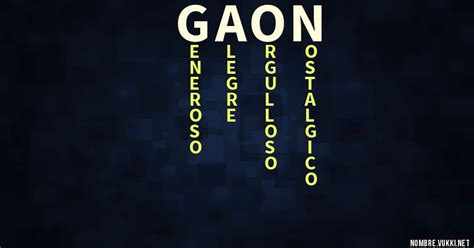 Qu Significa Gaon