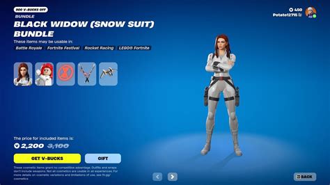 How To Get Black Widow Snow Suit Skin In Fortnite