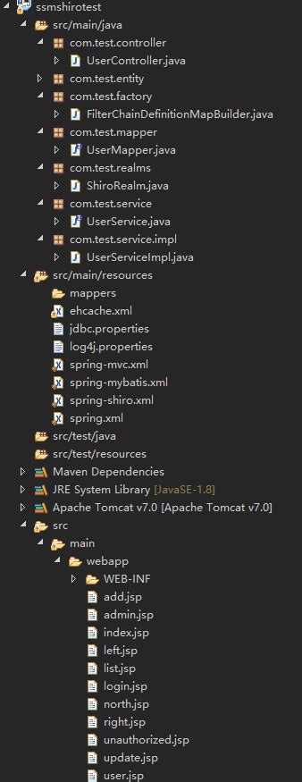 Ssm整合apache Shiro的项目实例 代码 最代码 Ssm整合apache Shiro的项目实例 代码 最代码