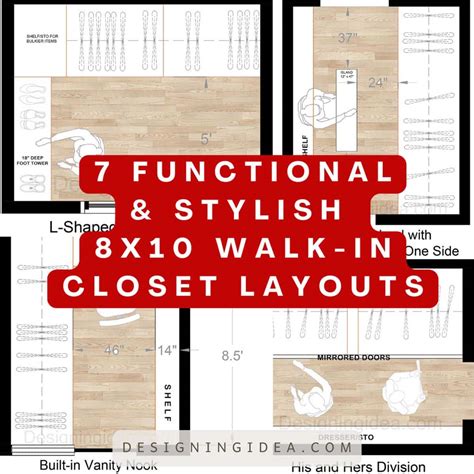 7 Functional 8x10 Walk In Closet Layouts For Different Lifestyle Needs