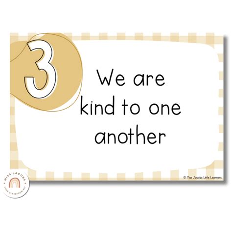 Classroom Rules Posters And Classroom Management Slips Daisy Gingham