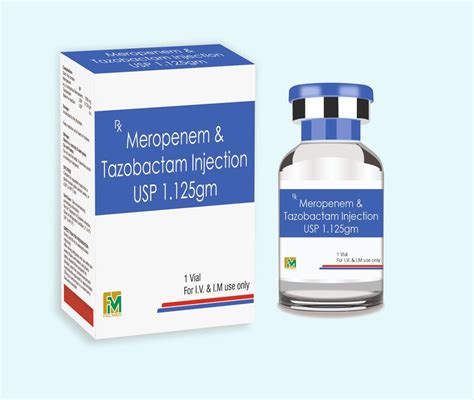 Meropenem And Tazobactam Injection Strength 1 125 Gm At 385 Vial In