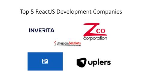 Ppt Top Reactjs Development Companies In Powerpoint Presentation