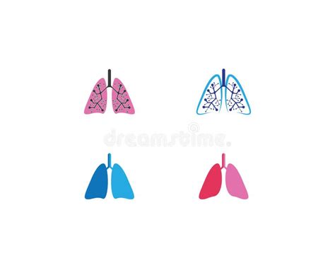 Lung Logo Template Vector Icon Stock Vector Illustration Of Design