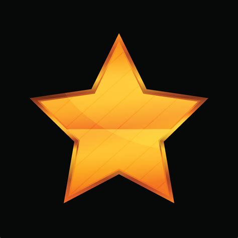 Golden Star In Black Background Vector 22529009 Vector Art At Vecteezy