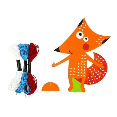 Kit Initiation Au Point De Croix Renard Activité Manuelle Enfant
