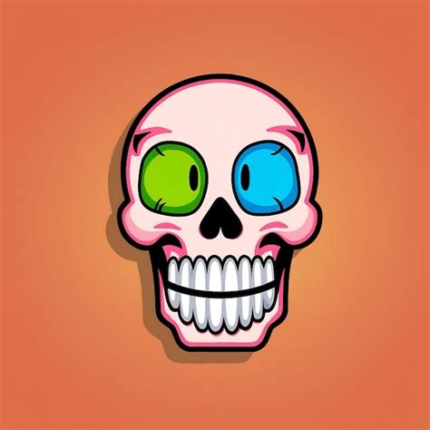 Modern Skull Emoji With Trendy Design Premium Ai Generated Image