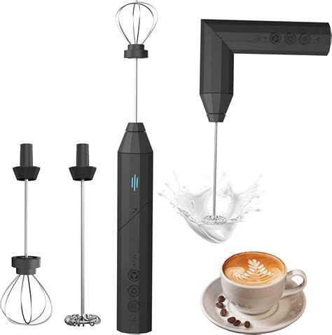 Milk Frother Handheldwireless Foldable Frotherusb C