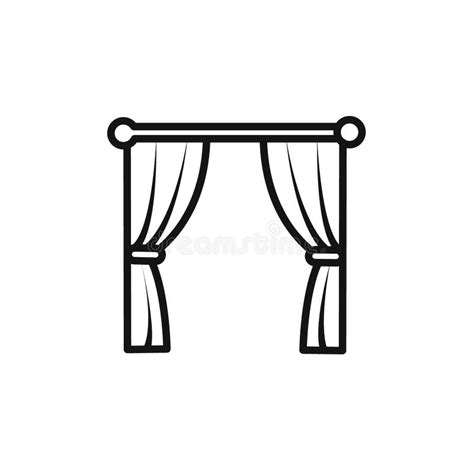 Curtains Icon Vector Set Collection For Web Stock Vector Illustration Of Announcement Sign