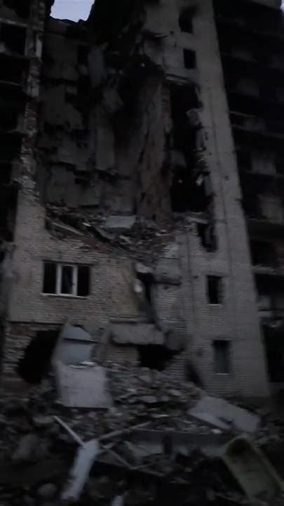 9 этажный дом на Бахмуте Остались Только развалины Русские Новости