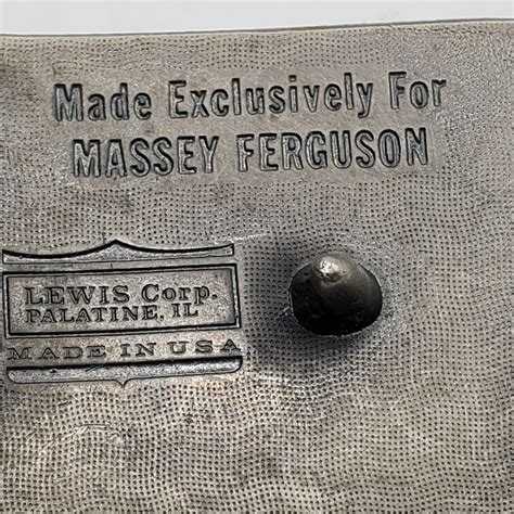 Vintage Massey Ferguson Tractor Belt Buckle Signed Le Gem