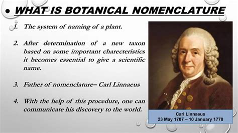 Botanical Nomenclature Pptx