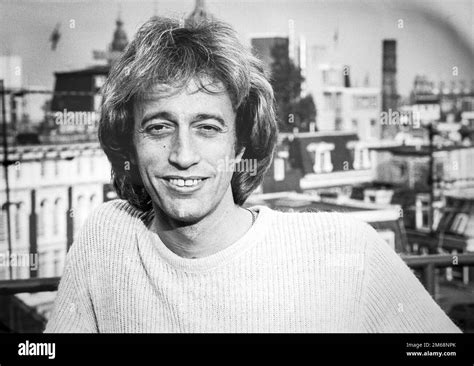 Portret Of Robin Gibb Singer In De Music Group The Bee Gees Amsterdam Netherlands 1985