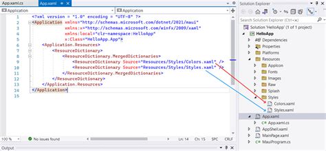 Net Maui и C Определение приложения на Net Maui
