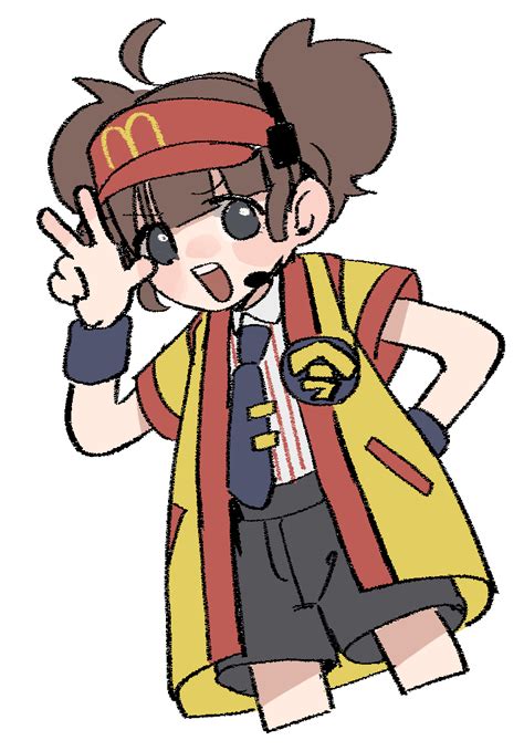 Ossan 056 Imadake Dabuchi Tabemi Mcdonalds 1girl Ahoge Arm Behind