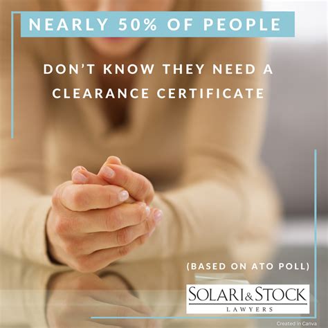 Ato Poll Shows Nearly 50 Of People Dont Know They Need A Clearance