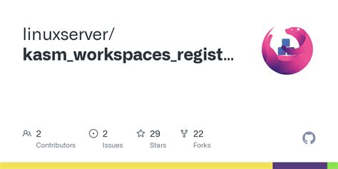 GitHub Linuxserver Kasm Workspaces Registry