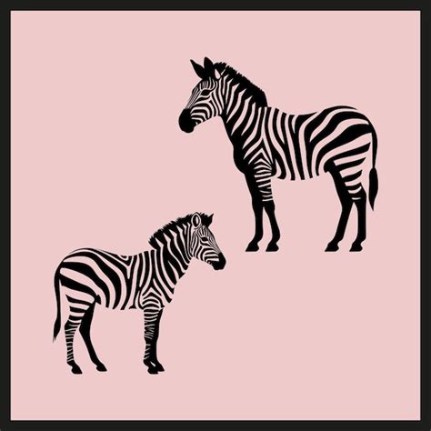 Premium Vector | Black silhouette zebra stripes vector illustration ...