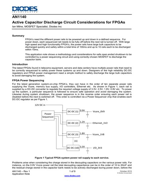 Active Capacitor Discharge Circuit Considerations For Fpgas