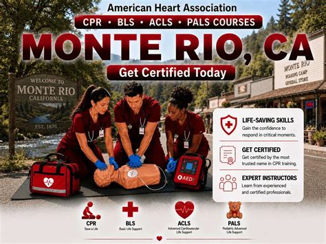 Cpr Bls Acls And Pals Courses Near Monte Rio Ca Safety Training