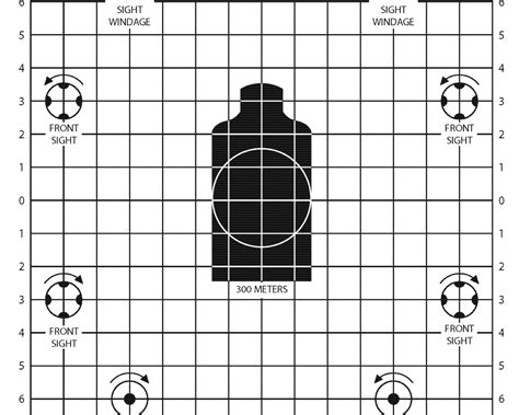 M4 Zero Target Printable Printable Templates
